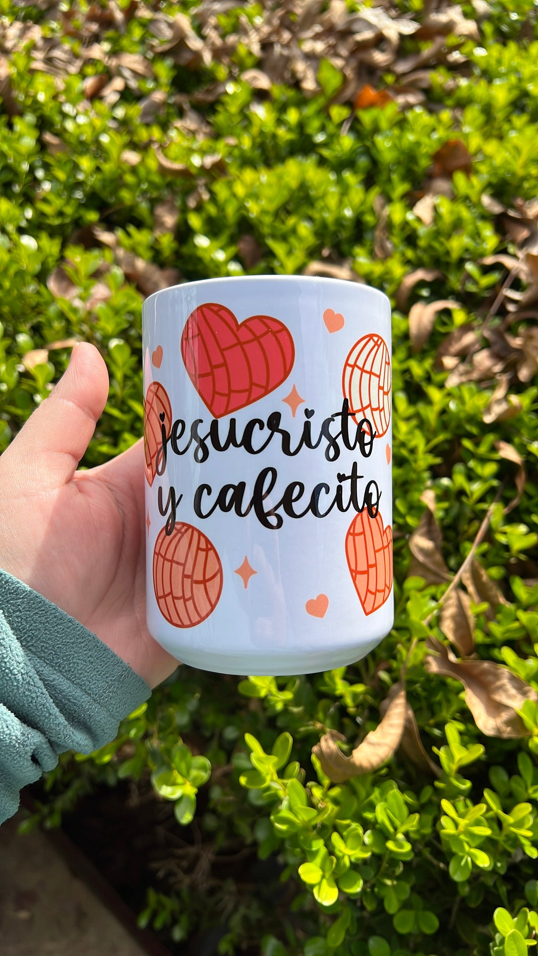 Jesucristo Y Cafecito Mug, Spanish Christian Mug, Taza Cristiana, Bible ...