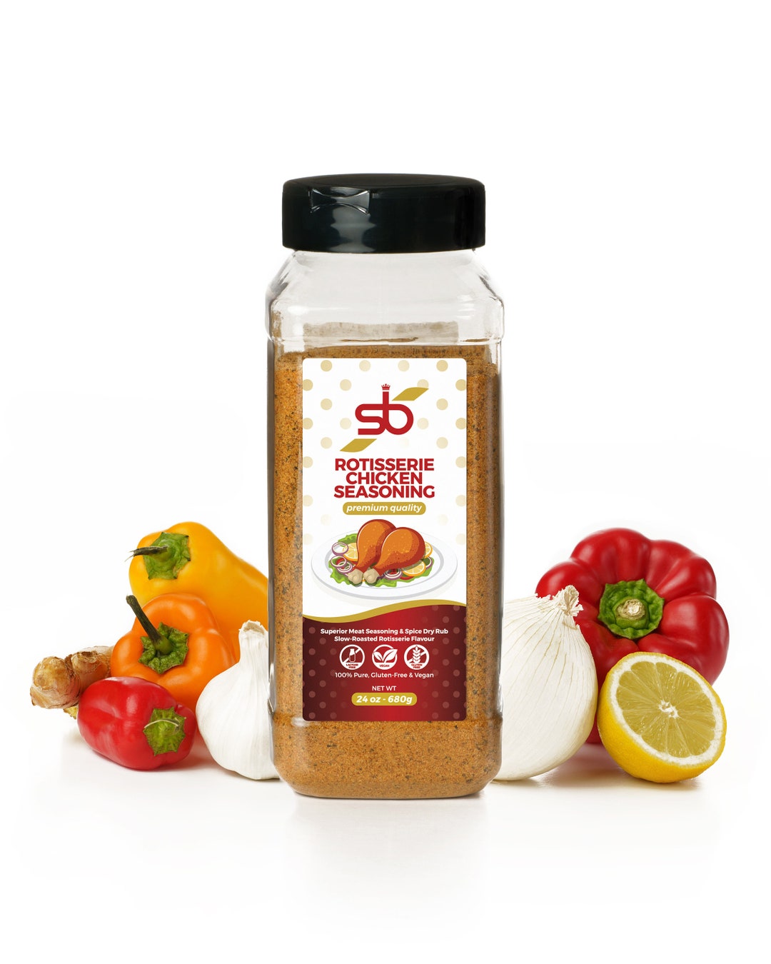 S-B SPICES Rotisserie Chicken Seasoning 24 Oz Blend - Perfect Etsy ...