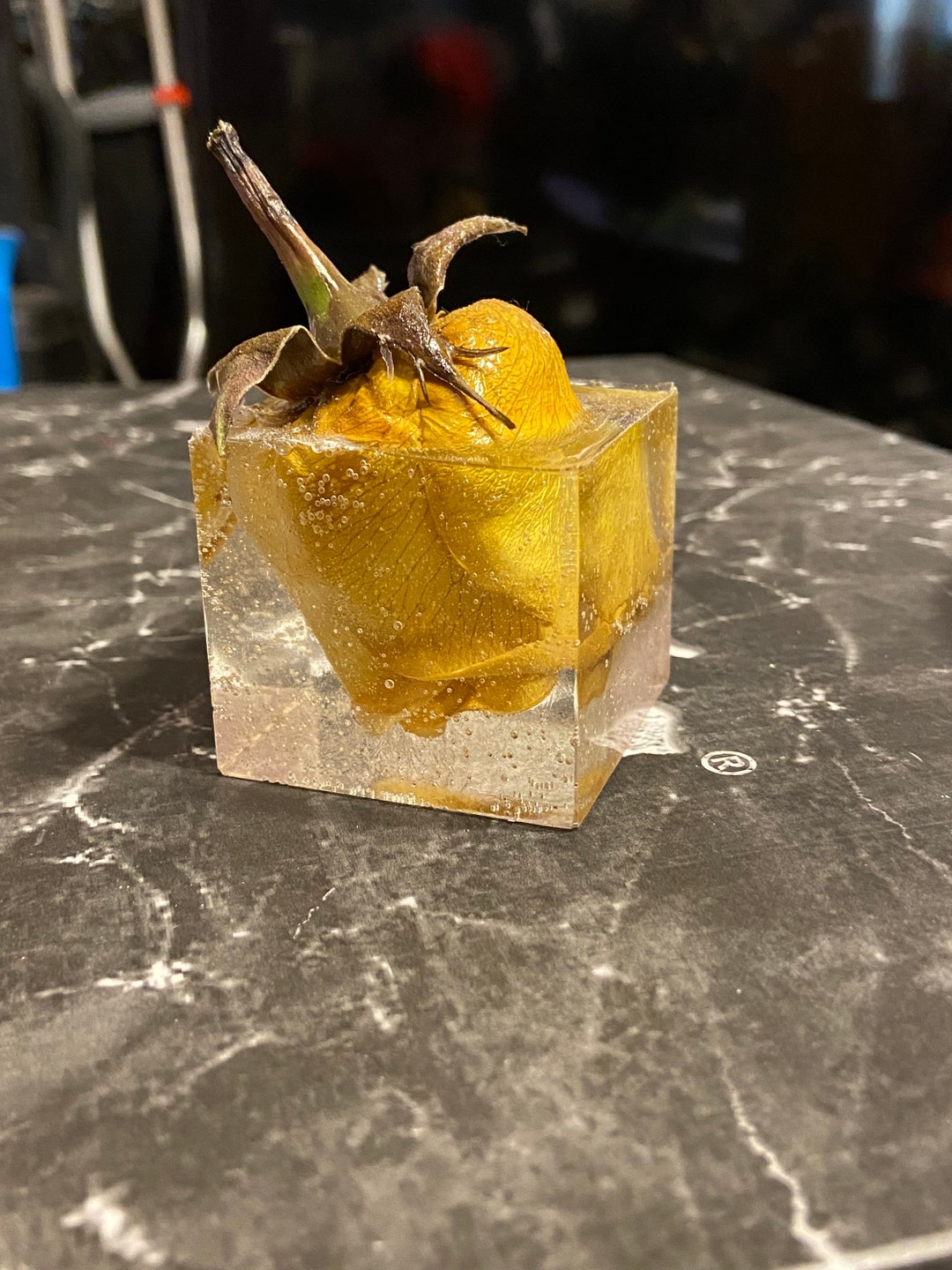 Resin Encased Rose - Etsy