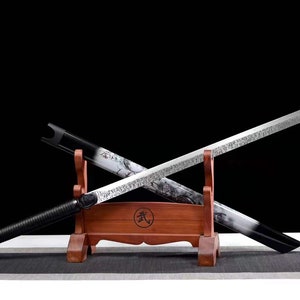 Handmade Manganese Steel Forged Tang Hengdao Samurai Sword withering - Etsy
