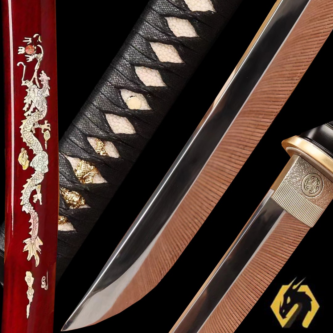 Handmade High Manganese Steel Full Tang Katana Training Katana Fighting ...