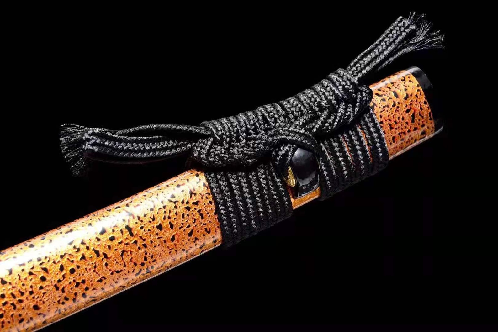 All hand-made patterned steel burnt-blade samurai sword | Etsy