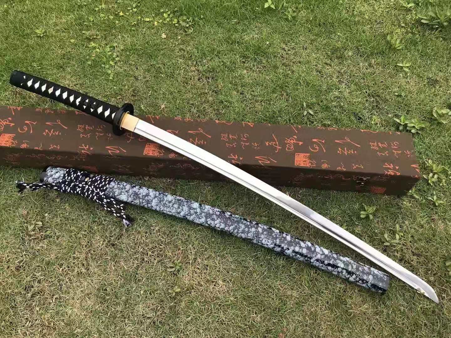 Memorabilia All handmade spring steel katana Japanese katana straight ...