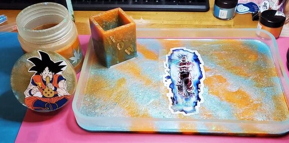 Customizable Resin Rolling Tray and Nug Jug Set | Etsy