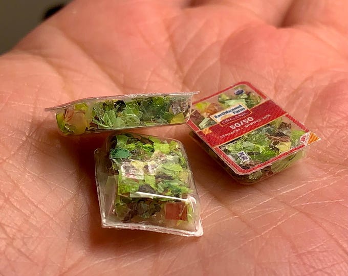 Miniature Spring Mix Salad for 1:12 Scale Dollhouses - Etsy