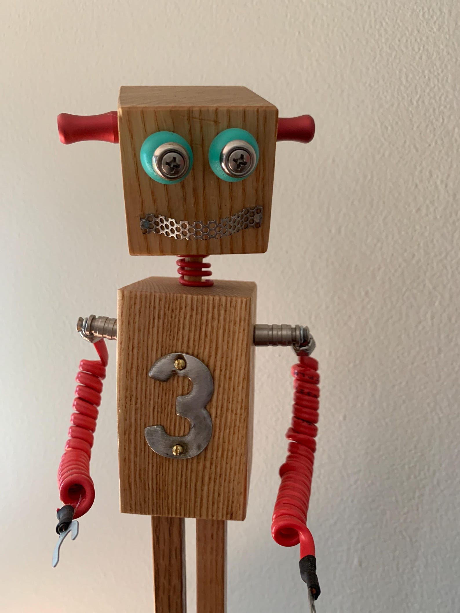 Tall Natural Wood Robot Sculpture. Sci-fi Art. Desk Art. Nic Nac. Free ...