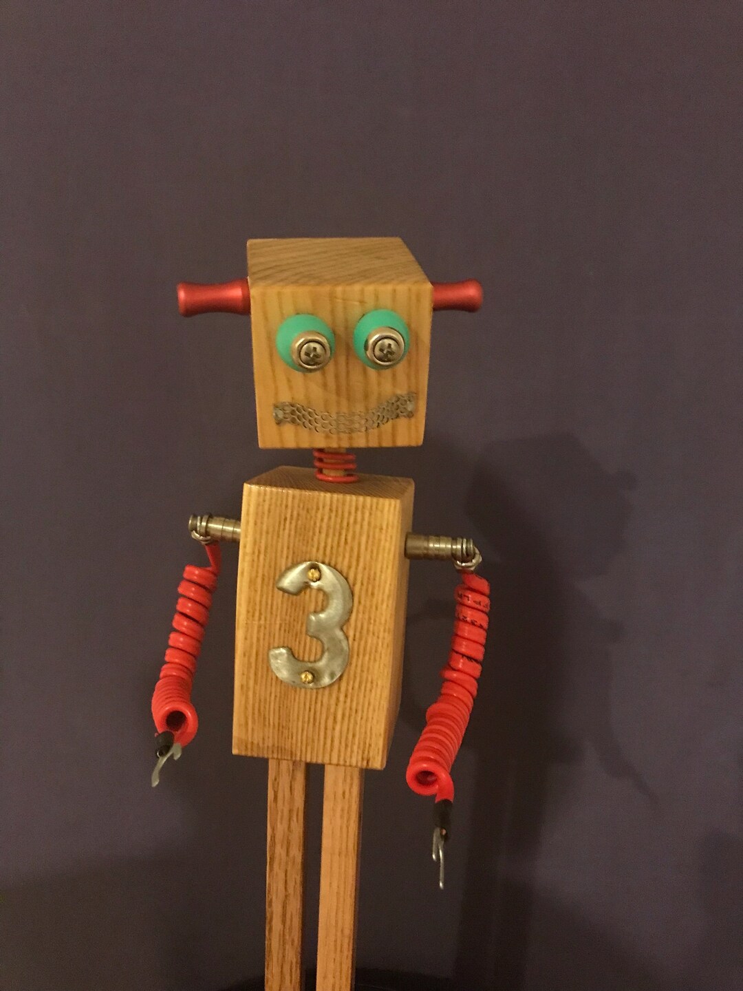 Tall Natural Wood Robot Sculpture. Sci-fi Art. Desk Art. Nic Nac. Free ...