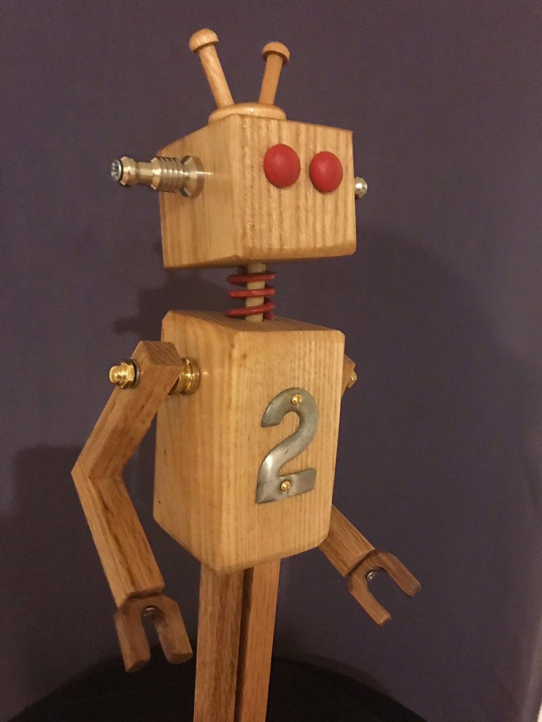 Hand Finished Desk ROBOT Sculpture. 15 Tall. He Looks to - Etsy