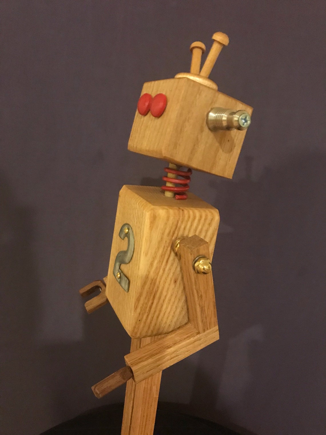 Hand Finished Desk ROBOT Sculpture. 15 Tall. He Looks to - Etsy