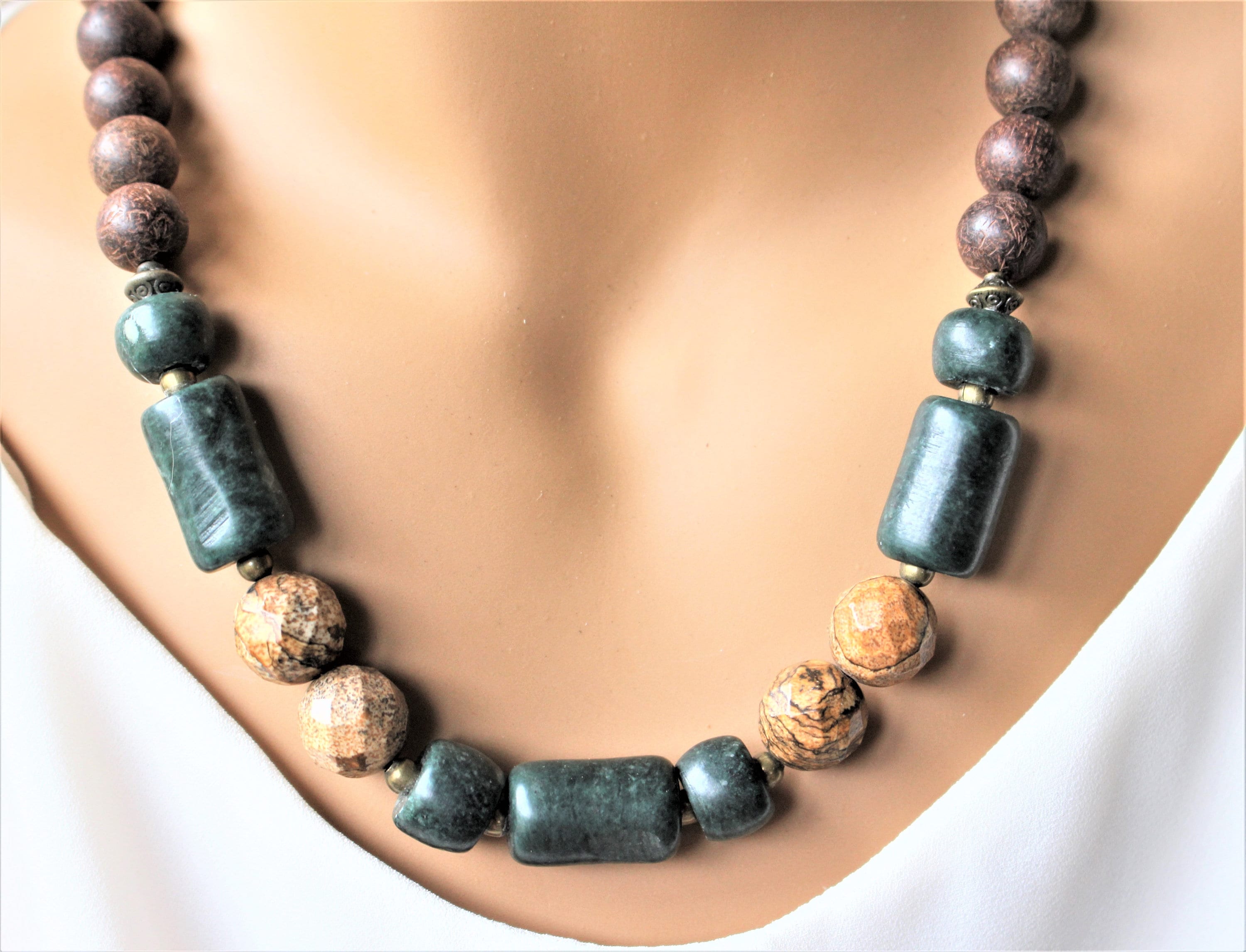 Boho Schmuck-Set Boho Schmuck-Set Jade Schmuck-Set Perlen - Etsy.de