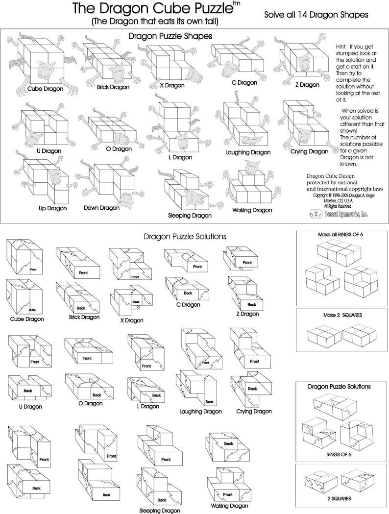 Dragon Cube Wood Puzzle - Etsy