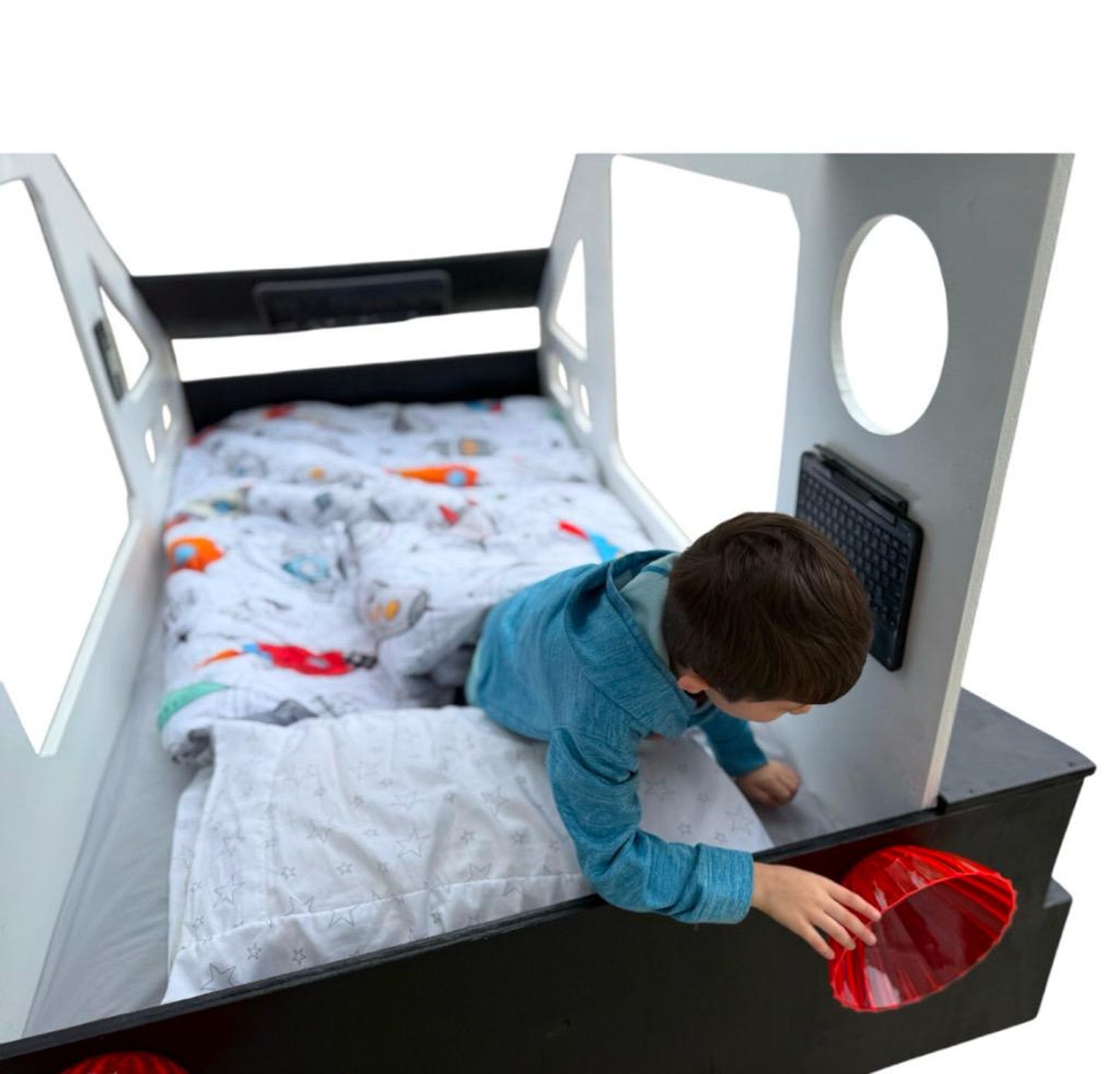 Spaceship Bed DIY Build Plans Kids Rocket - Twin Mattress Rocket Ship ...
