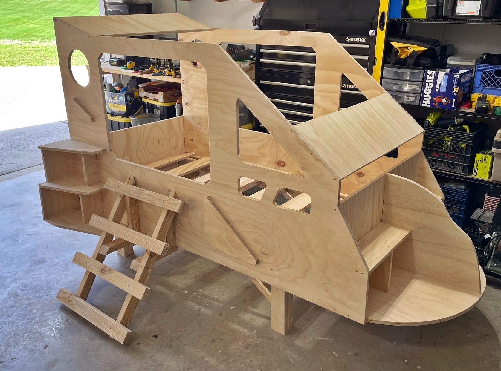 Spaceship Bed DIY Build Plans Kids Rocket - Twin Mattress Rocket Ship ...