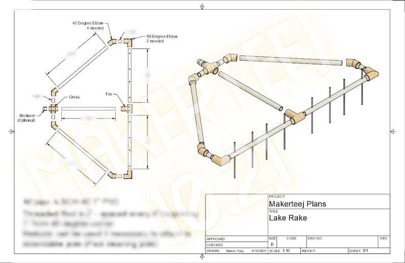 PVC Disc Golf Lake-rake - DIY Disc Golf Retrieval Fun Hobby Treasure ...