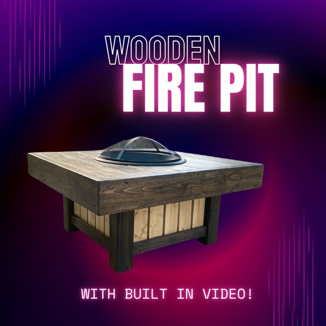 DIY Firepit, Wooden Modular Fire-pit Woodworking Plans DIY Solid Wood ...