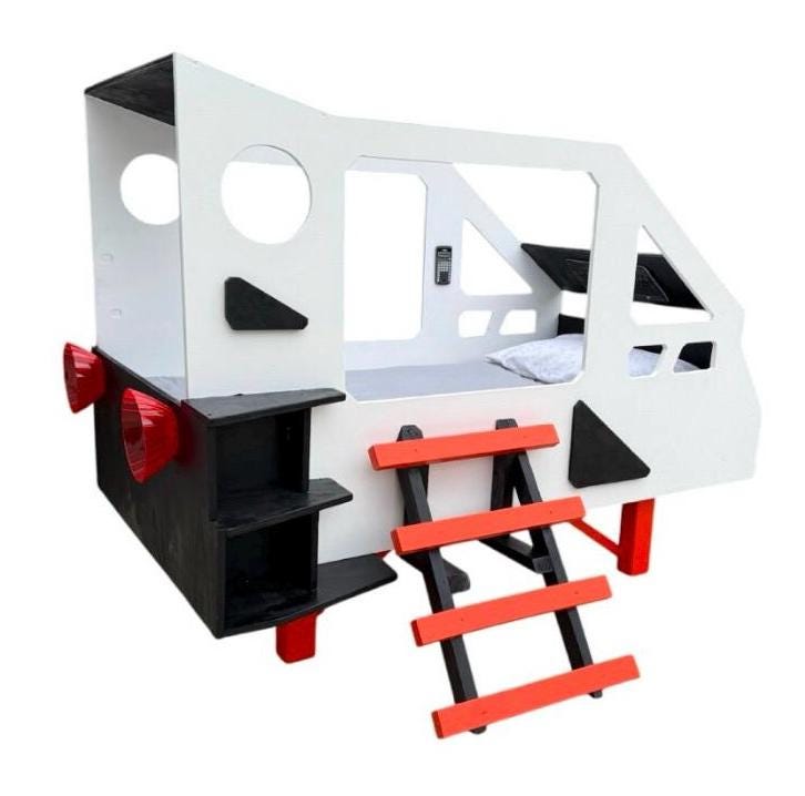 Spaceship Bed DIY Build Plans Kids Rocket - Twin Mattress Rocket Ship ...