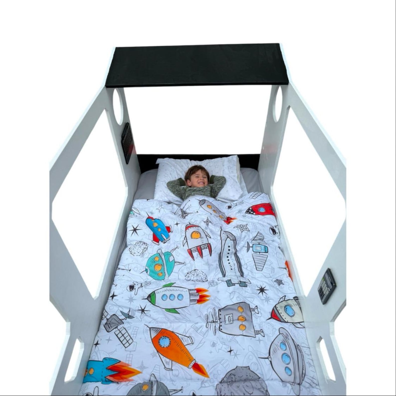 Rocket Bed Build Plans • Kids Rocket Bed DIY PDF • Twin Mattress ...