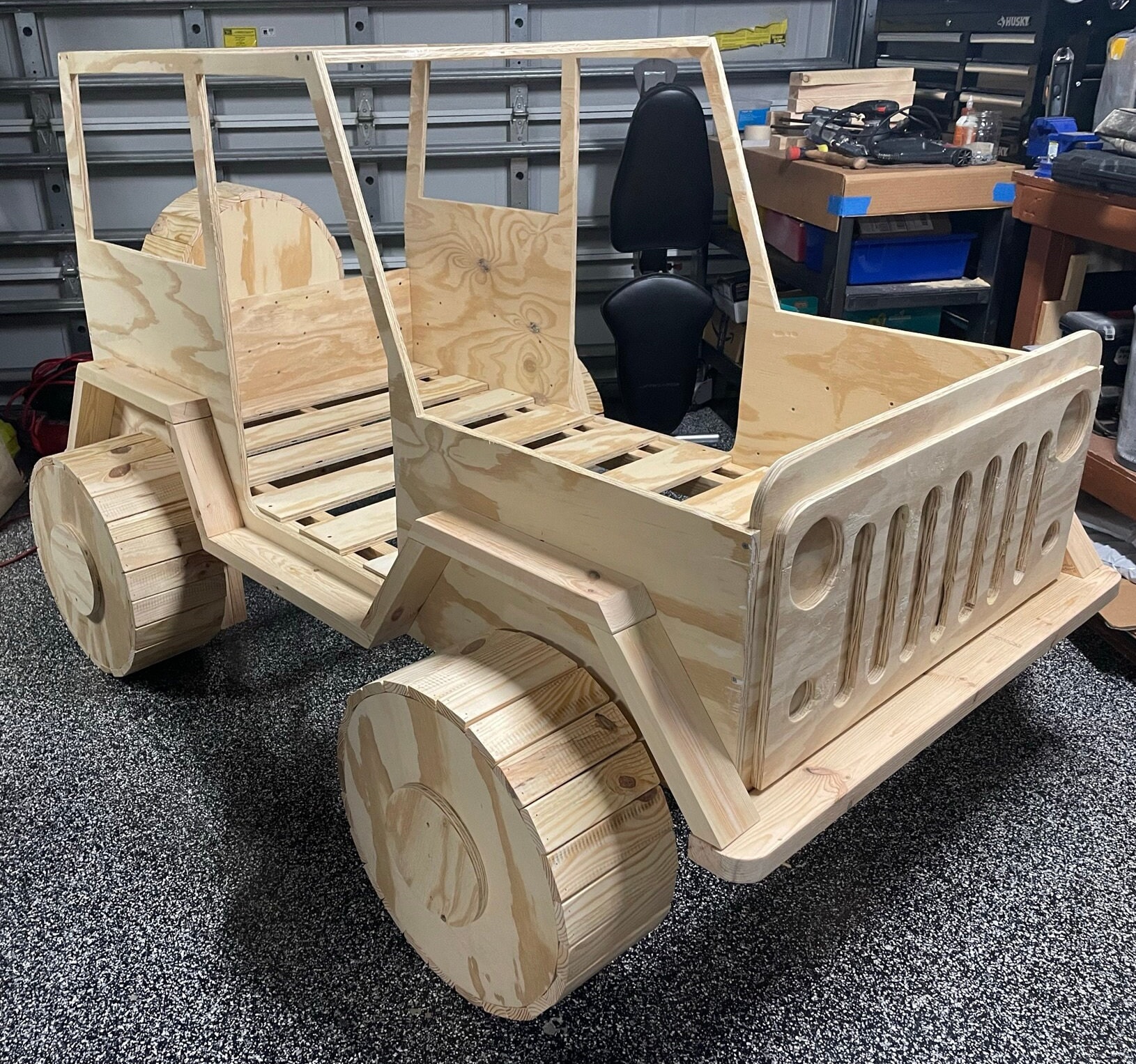 Montessori Kids Bed Jeep DIY Build Plans Off-road Dreams: J.T. Model ...