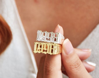 Birth Year Ring | Etsy