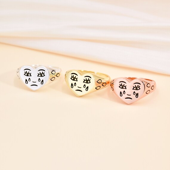 Jewelry Stackable Rings Crying Ring Adjustable Ring Adjustable Crying ...