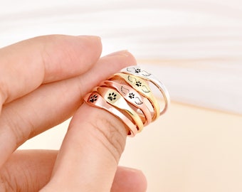 Paw Print Ring | Etsy