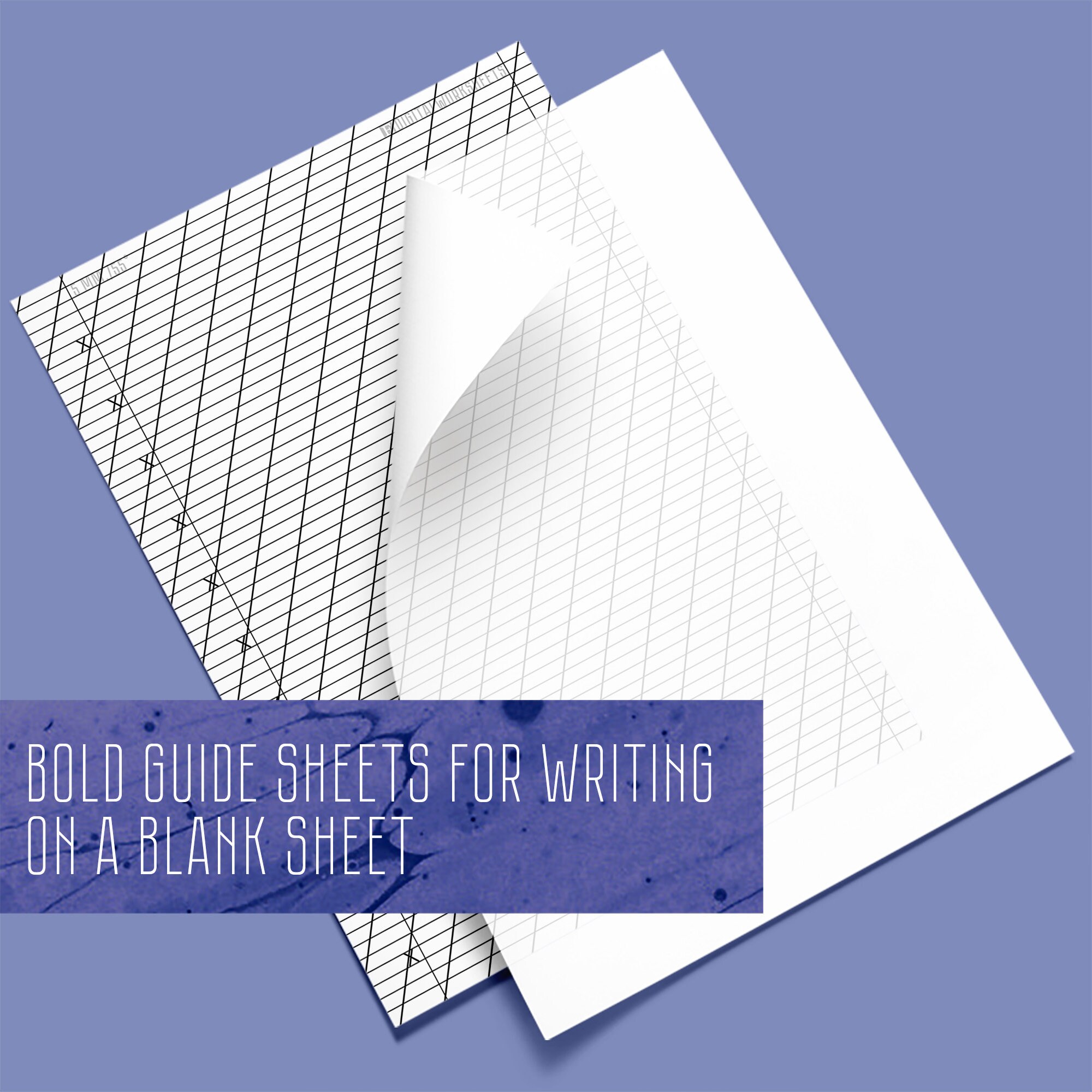 Copperplate Guide Sheets Printable Copperplate Calligraphy | Etsy