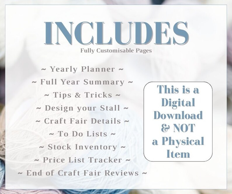 PRINTABLE Craft Fair Planner // Digital Planner, Small Business Market ...