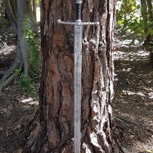 Witcher Wolven Silver Sword Steel Sword - Etsy