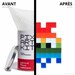 Pixel Art Kit & Space Invaders rainbow Vader by Pixelcorner.fr - Etsy