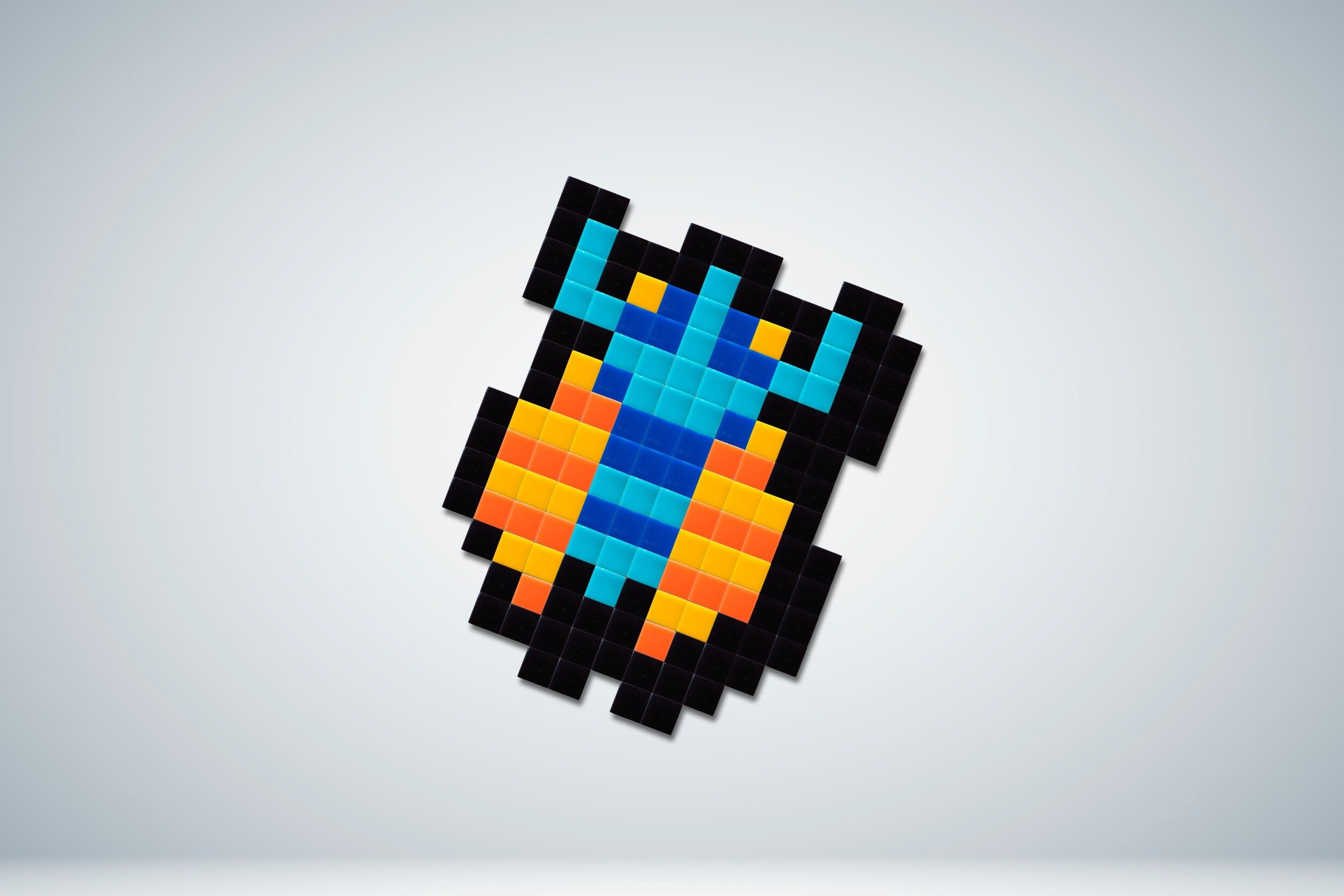 Minecraft Diamond Ore Pixel Art