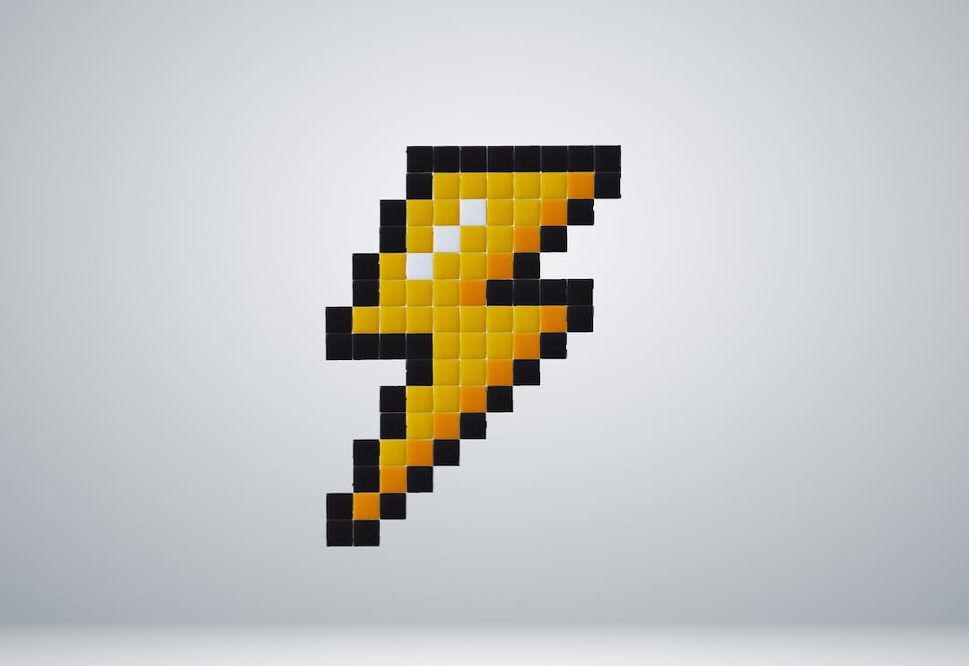 81 Pixel Art Kit lightning Bolt Pixel Corner - Etsy