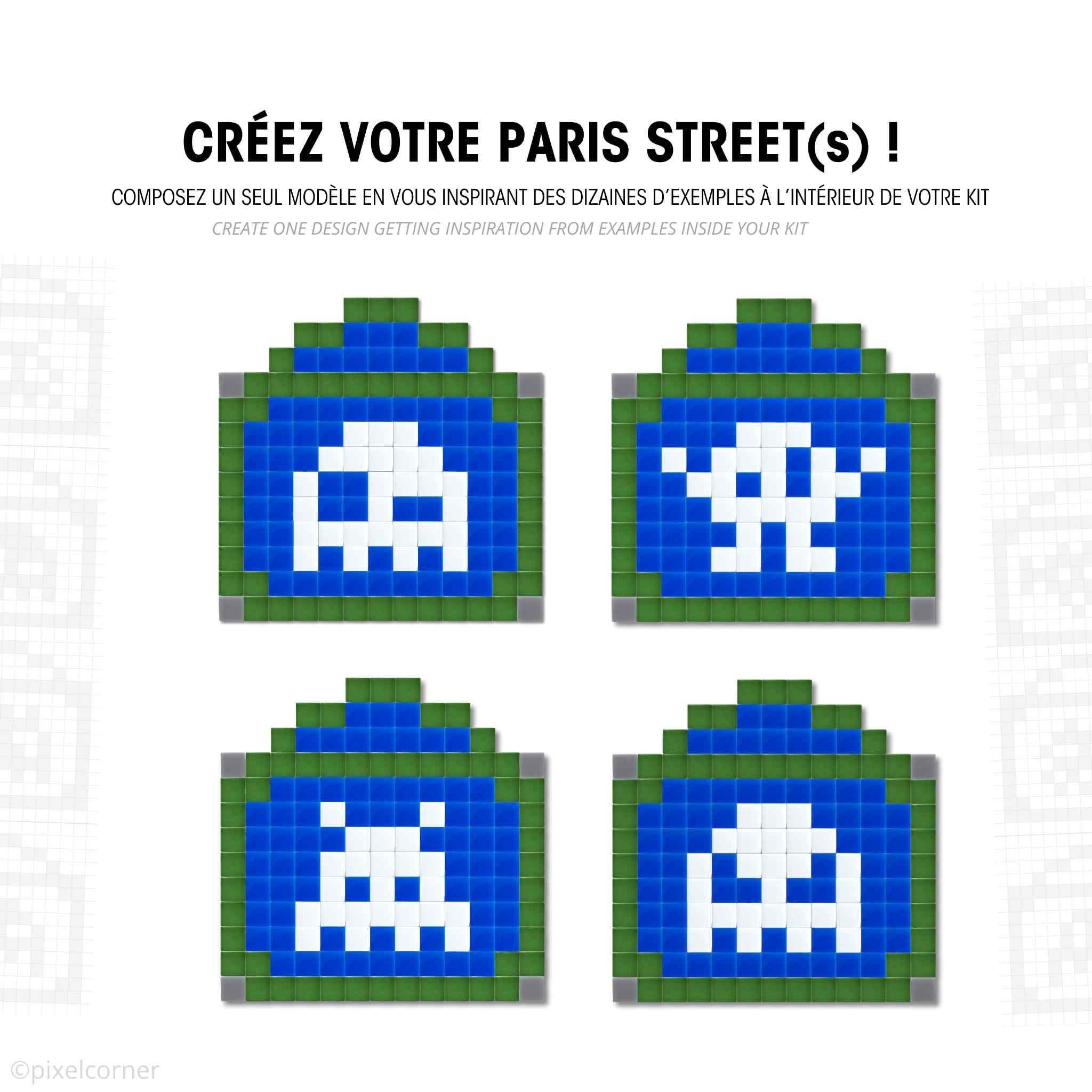 Pixel Art Kit & Space Invader - "paris Vader" by Pixelcorner.fr - Etsy