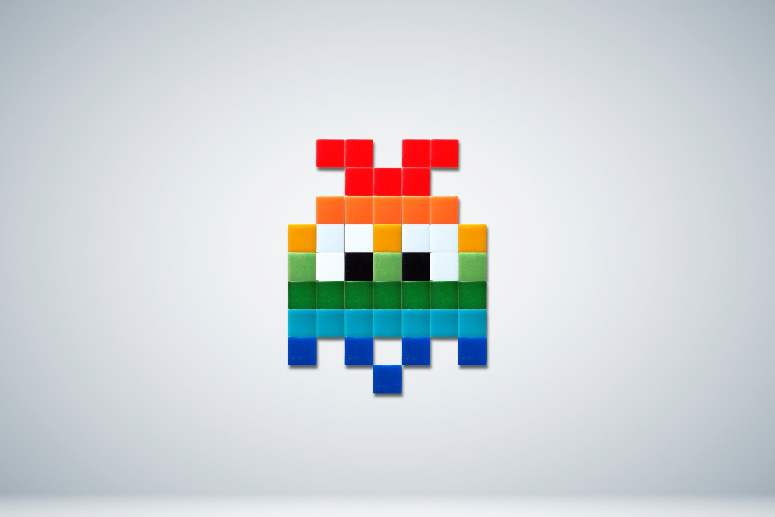 Pixel Art Kit & Space Invaders rainbow Vader by - Etsy