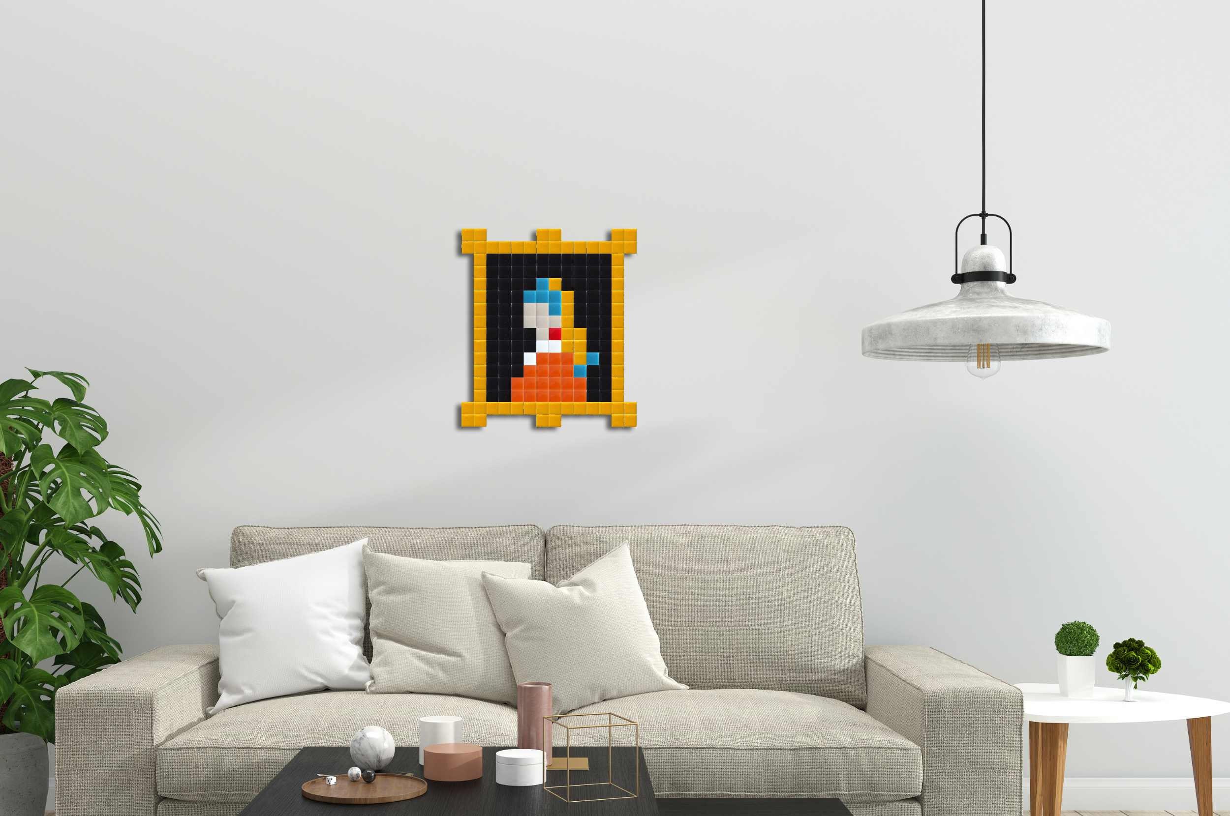 Pixel Art Kit girl With a Pearl - Etsy