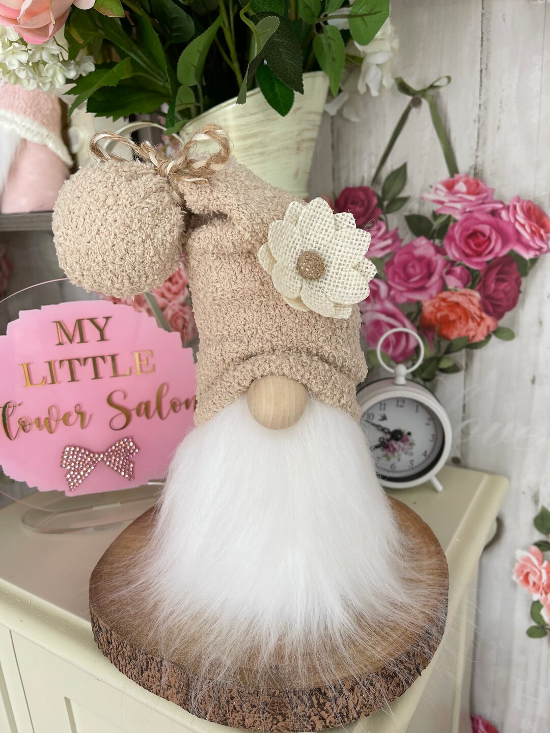 Gnome Gonk Spring Gnome Summer Gnome Gonk Farmhouse Cottage Gnone Jute ...