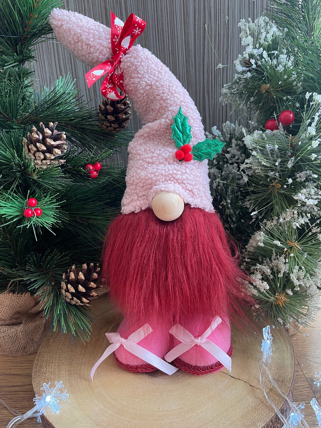 Christmas Gonk the Beautiful Gonk Gnome Festive Autumn Winter - Etsy