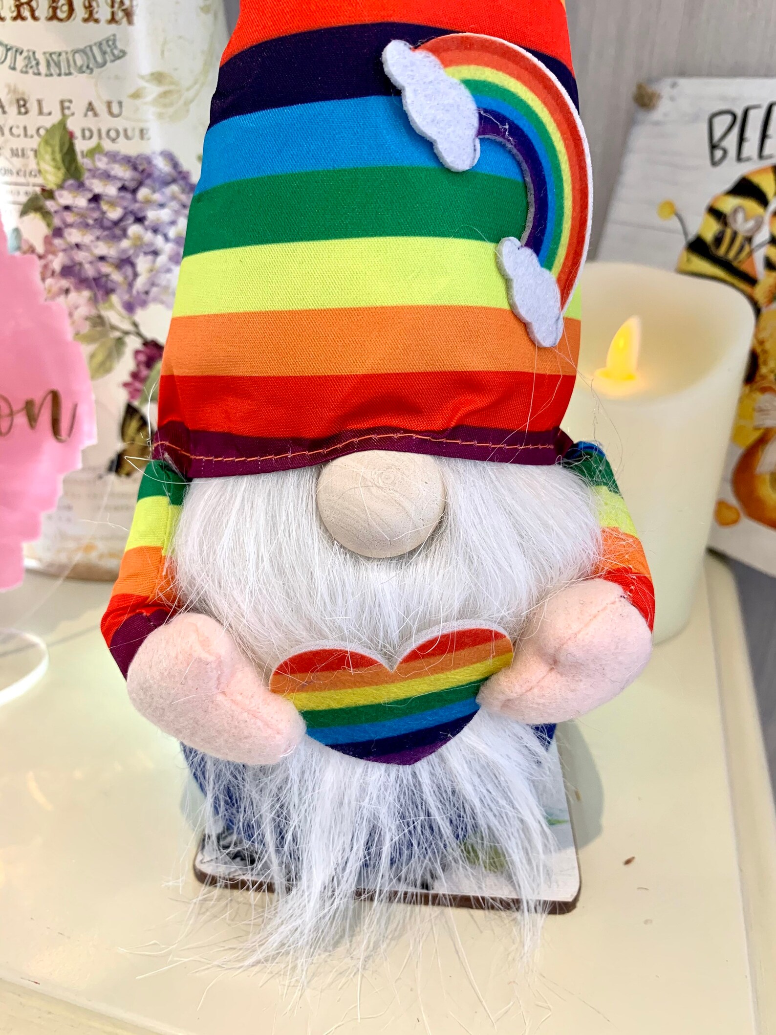 Beautiful Rainbow Pride Scandinavian Gnome Lgbt Gonk Nhs Etsy