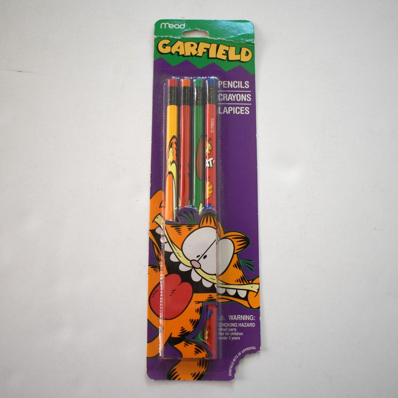 Vintage Garfield Pencils - Etsy