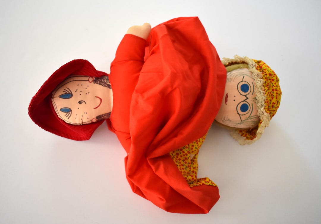 Little Red Riding Hood Topsy Turvy Doll 3 Characters in 1 Doll Wolf ...