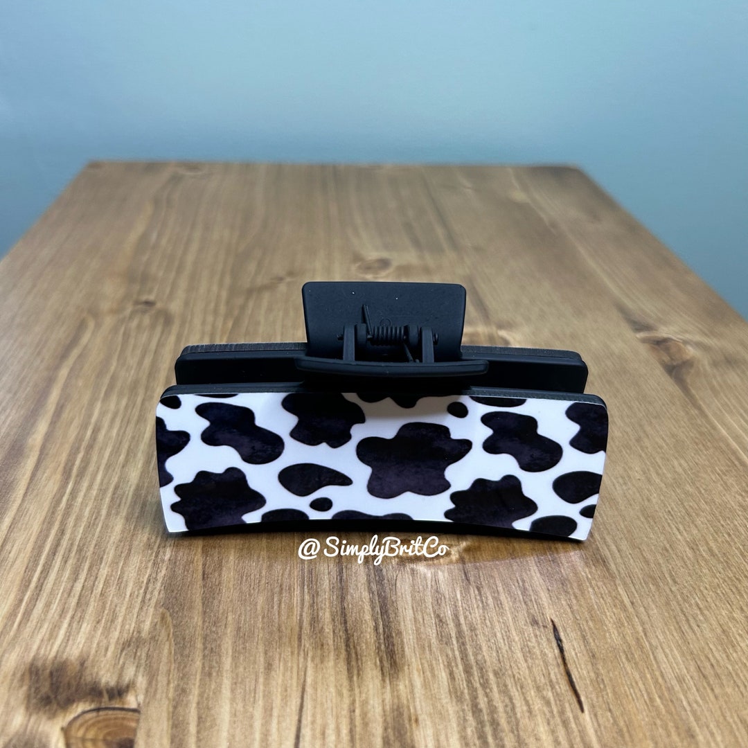 Cow Print Hair Claw Clip | Claw Clip | Gift for Her | Mothers Day Gift ...