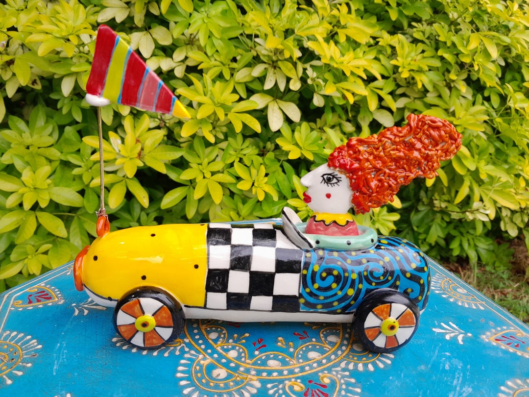 Rev up Your Collection With This One-off Ceramic Sports Car Sculpture ...