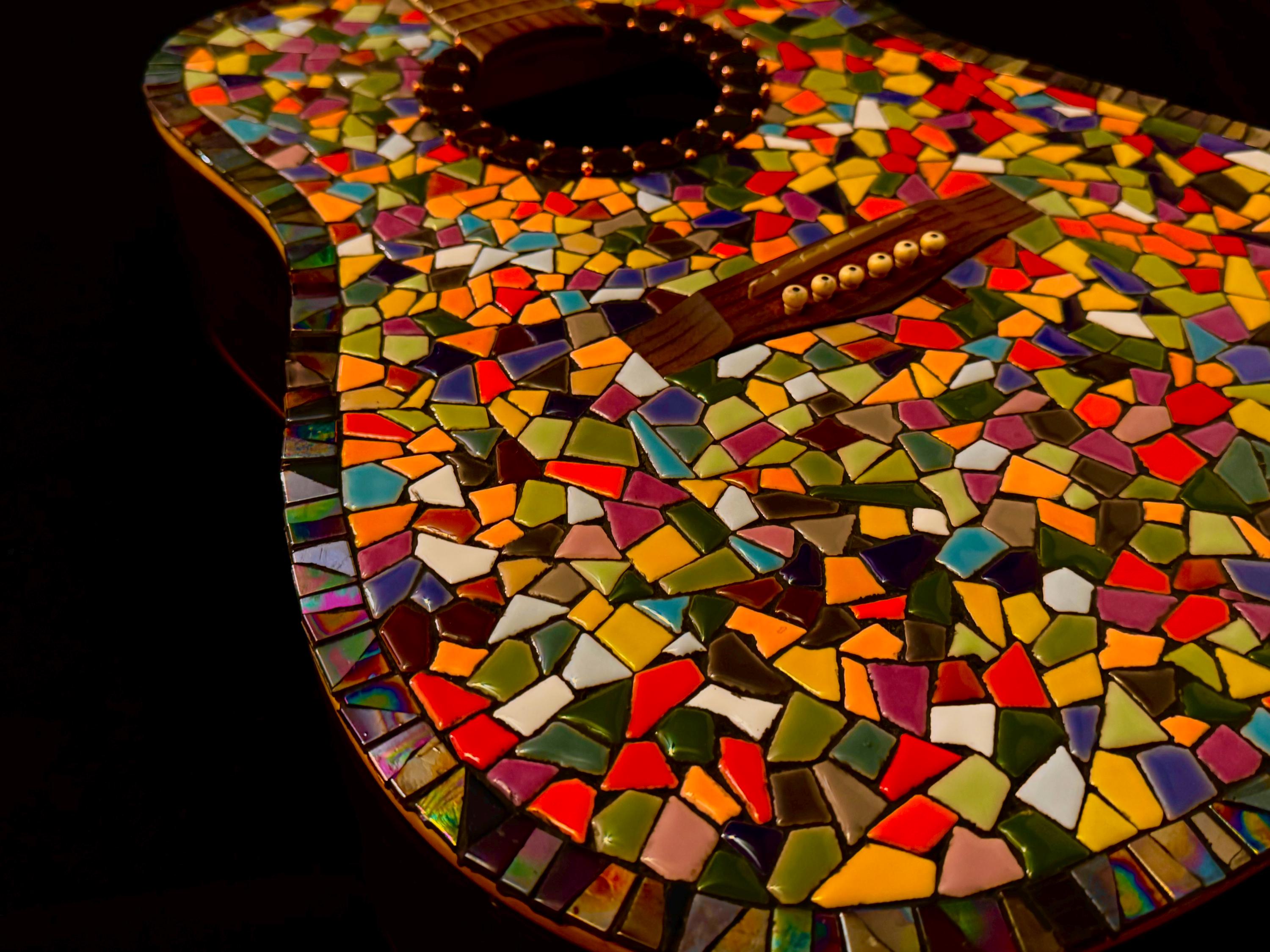 Acoustic Guitar Mosaic Wall Art - Etsy