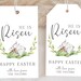 He is Risen Easter Tag, Editable Easter Treat Tag Template, Religious ...