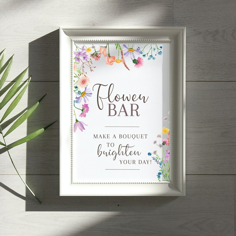 Flower Bar Sign - Etsy