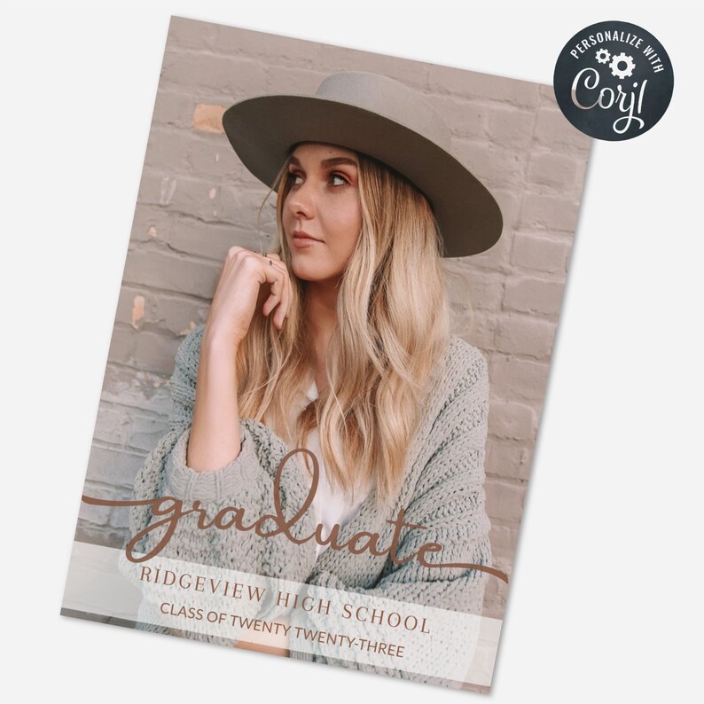 Boho Graduation Party Invitation Template Boho Graduation - Etsy