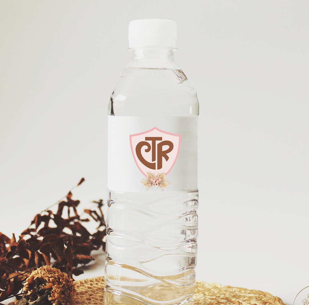 LDS Baptism Water Bottle Label Template, Baptism Water Bottle Label ...