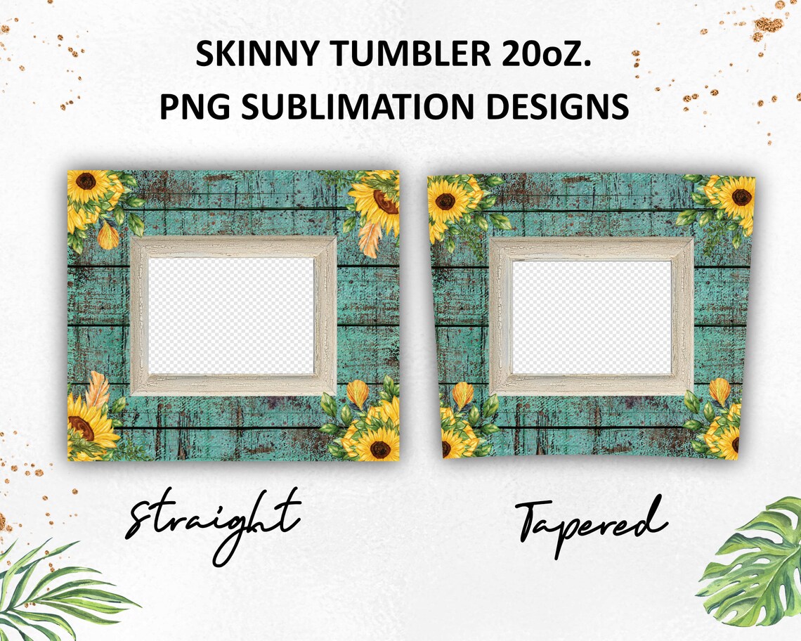 Sunflower Single Frame Wood Picture Single Frame Tumbler - Etsy