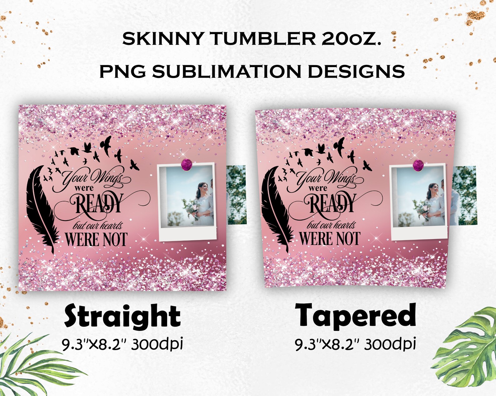 Memorial Picture Memorial sublimation designs 20oz skinny | Etsy