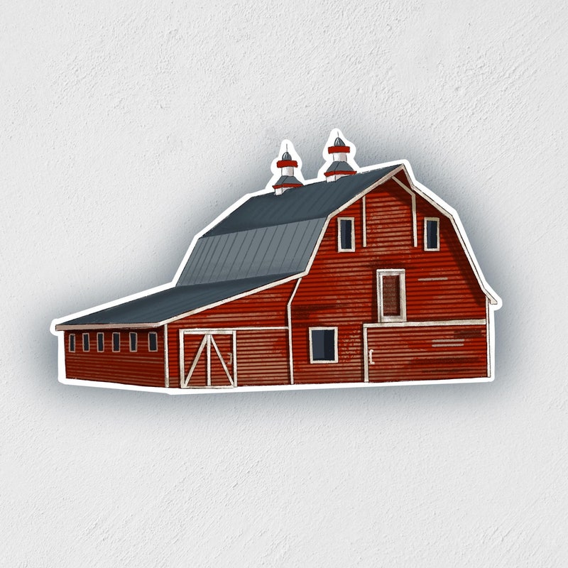 Red Barn - Etsy