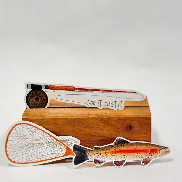 Fly Fishing Decal - Etsy